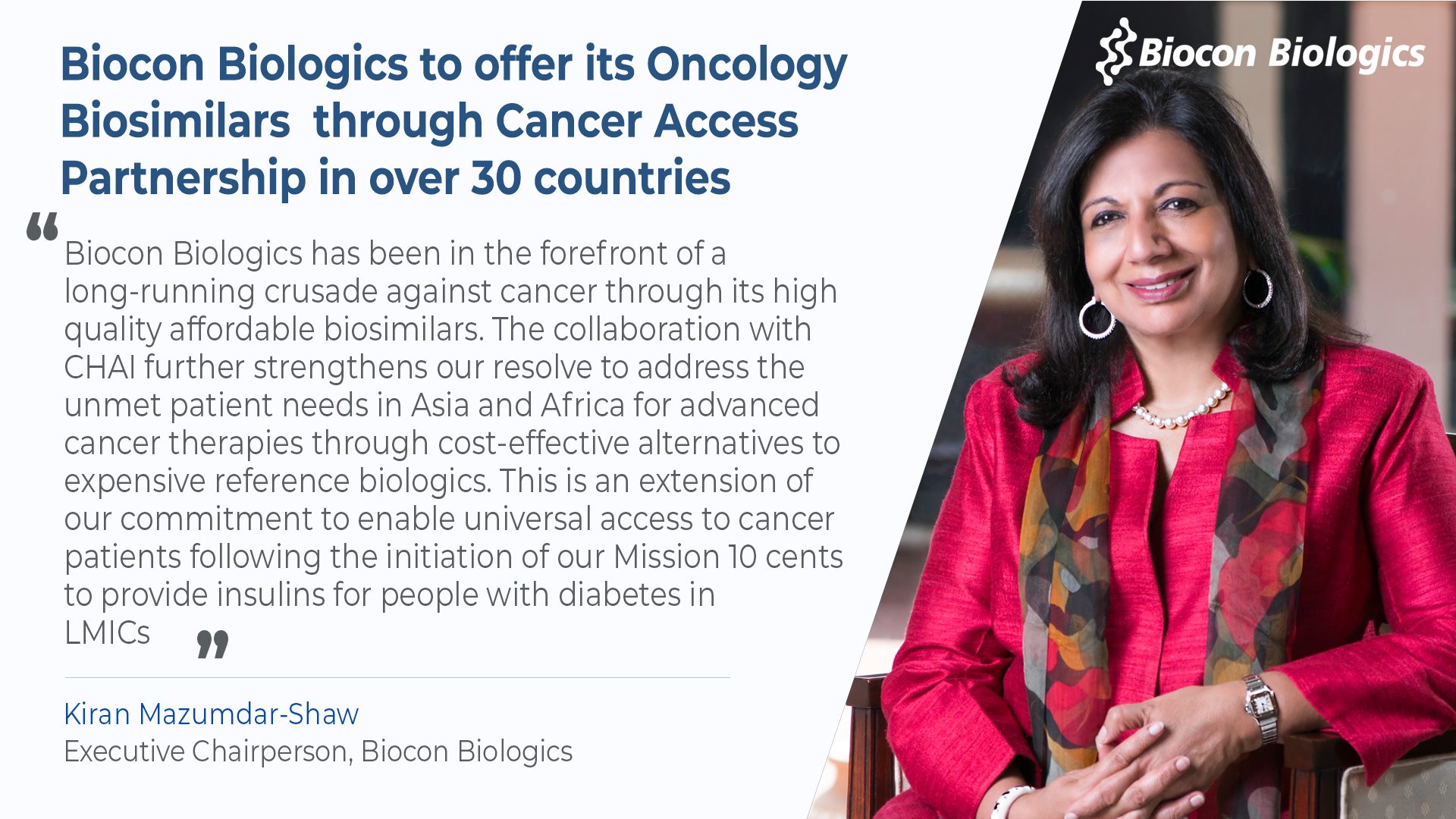 Biocon Biologics to offer its Oncology Biosimilars through Cancer ...
